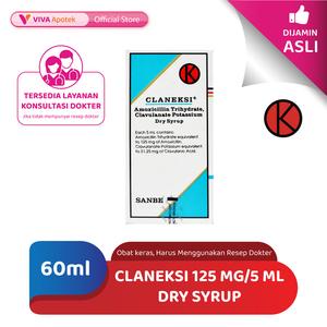 Jual Claneksi 125 mg/5 ml Dry Syrup / Infeksi Bakteri / Antibiotik (60 ...