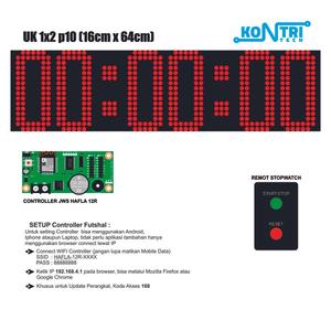 Jual Controller pace clock timer countdown dan stopwatch 2 Panel p10 ...