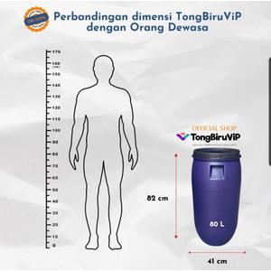Jual Baru 80L Tong Biru / Tong Sampah / Gentong Air / Drum Murah ...