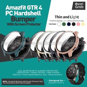 Jual Hard Case PC Bumper 2in1 with Tempered Glass u/ Amazfit GTR4 GTR 4 ...