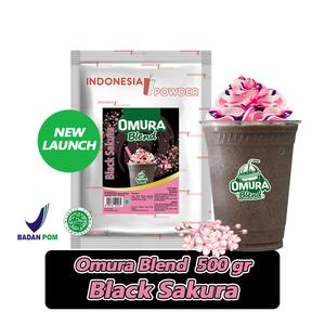Jual \NEW/ OMURA Blend Bubuk Minuman Rasa Black Sakura Powder Drink 500 ...