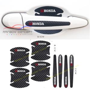 Jual stiker carbon all mobil honda pengaman handle pintu 8 pcs sticker ...