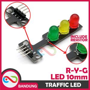 Jual MODUL LED LAMPU LALU LINTAS TRAFFIC LIGHT MODUL 5V 8MM R-Y-G ...