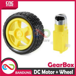 Jual RODA MOTOR DC GEAR BOX SET SMART CAR 1 48 DIY ARDUINO RASPBERRY ...