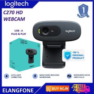 Jual Logitech C270 Webcam HD 720P WebCam Logitech C270 Webcame Logitech ...