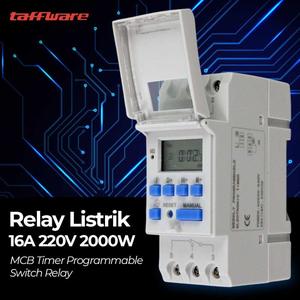 Jual Saklar Listrik Otomatis Timer Time Switch Relay 220V 16A 2000W ...