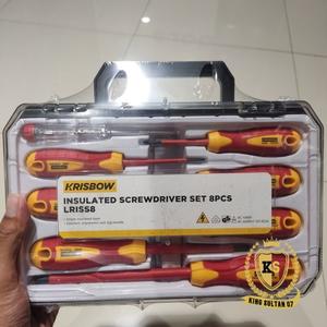 Jual Krisbow set obeng insulasi 8 pcs/obeng kelistrikan/screwdriver ...