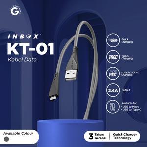 Jual Inbox Kabel Data KT-01 Qualcomm 3.0A Micro, Type-C | Fast Charging ...
