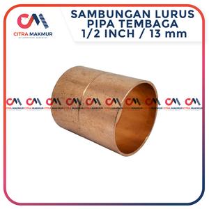 Jual Straight Coupling Shock 1/2 Inch Pipa AC Tembaga Sok Sambungan Las ...