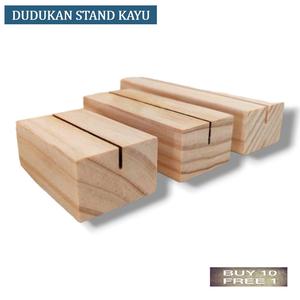 Promo Stand Akrilik Kayu wood stand acrylic dudukan akrilik kayu ...