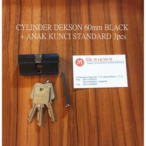 Jual Silinder Kunci Pintu Dekkson 60 mm / Anak Kunci Kunci Standard Black - Kota Surabaya ...