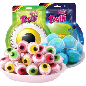 Jual Permen Trolli Jelly Gummy Mata 18gr Halal Trolli Gummy Halal Viral ...