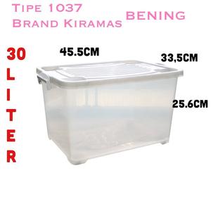 Jual Ags Box Container Bening Traparan 30 Liter Merk Gajah Merk ...