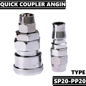 Jual Selang Angin Kompresor selang 8mm lurus lengkap quick coupler ...