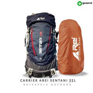 Jual tas gunung arei sentani 55l / tas hiking arei / tas mendaki rei ...