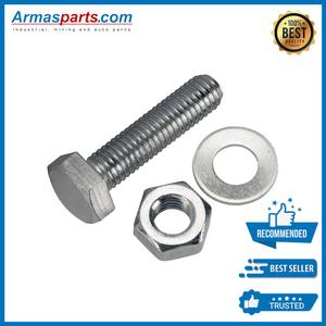 Jual Hex Bolt , Nut & Washer M12 x 100L Full Drat (1 Set) - Kab ...