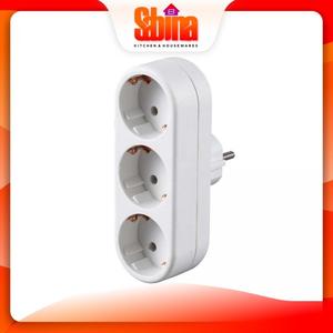 Jual Steker Colokan Listrik 3 Lubang Ground Socket Extension 3500W 16A ...