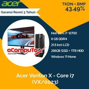 Jual PC Desktop Acer Veriton X (VX/0023) I7-12700 8GB 256GB+1TB -TKDN ...