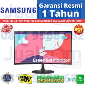 Jual Monitor 24 Inch Monitor LED Samsung LS24C360 Curved 75Hz S24C360 ...