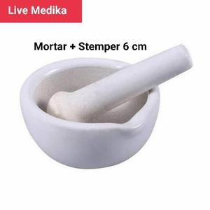 Jual (BC34) gerusan obat 6cm / mortir+Stemper/ penggerus obat / mortir ...