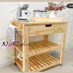 Jual meja laci kayu meja laci kombinasi rak 3 susun meja kayu jati ...