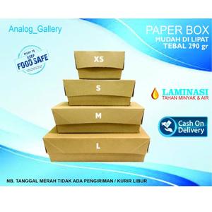 Jual \BEST/ Paper Lunch Dus Nasi Bok Kotak Box Makanan Bok Set Bok ...