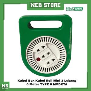 Jual Kabel Box Kabel Roll Kabel Gulung Mini 3 Lubang 6 Meter TYPE 6 ...
