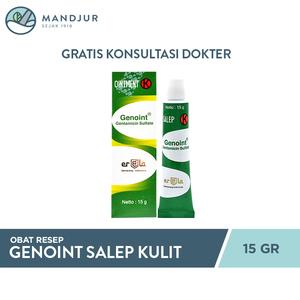 Jual Genoint Salep Kulit 15G / Gentamicin Sulfate / Infeksi Kulit ...