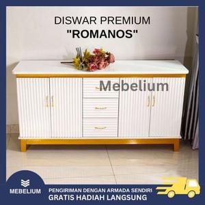 Jual [NEW] Diswar Premium Romanos | Bufet Meja TV Salur Kayu Bloktik ...