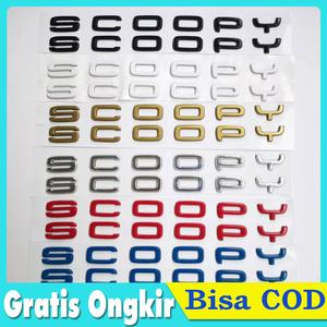 Jual Stiker Emblem Logo Scoopy Honda Tulisan Sticker Timbul Body ...