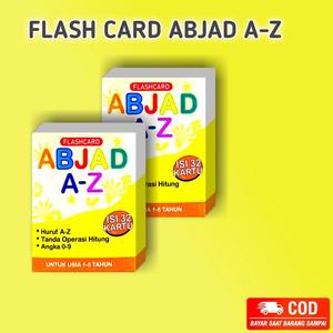 Jual Flash Card Edukasi Anak Mengenal Huruf / ABJAD A - Z (ORIGINAL ...
