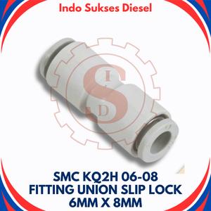 Jual KQ2H 06-08 SMC Fitting Reducer Lurus Slip Lock Selang 6mm X 8mm ...