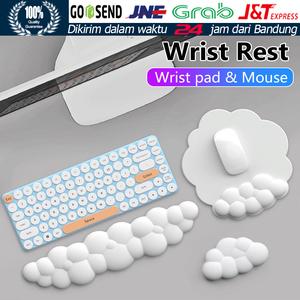 Jual Wrist Rest Bantalan Keyboard Mouse Pad Cloud Memory Foam Computer ...