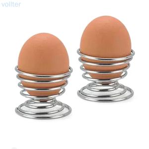 Jual Metal Egg Cup Spiral Kitchen Breakfast Hard Boiled Spring Holder ...