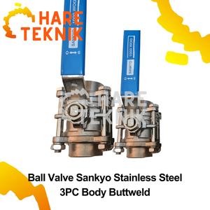 Jual Stop Kran Air Ball Valve Sankyo 3pc Body Buttweld SS 316 - 3/4" Inch - Jakarta Barat - Hare ...