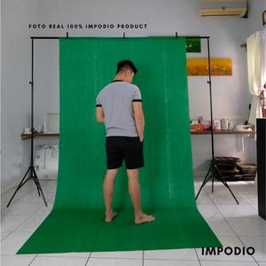 Jual Paket Greenscreen spunbon Hijau tua + Stand backdrop youtuber ...