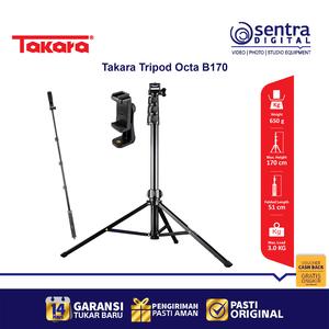 Jual Takara OCTA B170 Multi Function Tripod Selfie Stick Light Stand ...