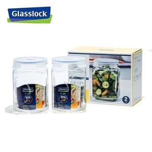 Jual [Glasslock] Square Glass Airtight Canister 2L 2p Set / Food ...