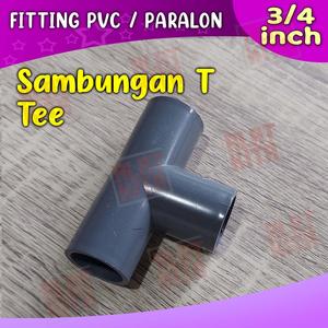 Jual Fitting 3/4 inch, 3 Way, 4 Way, Knee, Tee, 45º PVC warna Abu-abu ...