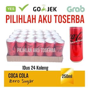 Jual Coca Cola ZERO SUGAR KALENG CAN 250 ml - ( HARGA 1 DUS ) - Jakarta ...