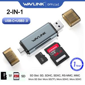 Jual Wavlink Adaptor Pembaca Kartu SD, Pembaca Kartu SD 2-In-1 USB C ...