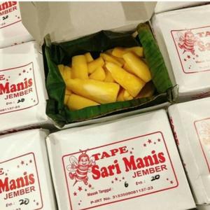 Jual tape sari manis jember | tape singkong super manis | pack ...