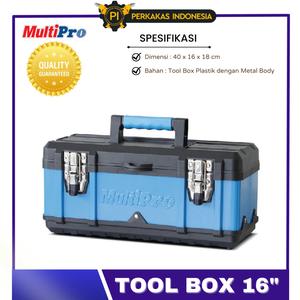 Jual PreOrder Toolbox MULTIPRO 16 Inch Tool Box Kit Body Plastik Besi ...