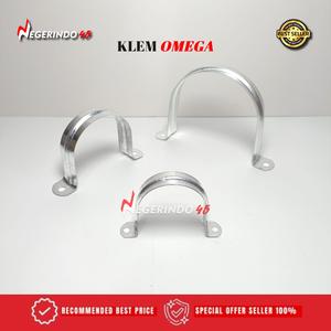 Promo IPW Klem Omega 1/2" 3/4" 1" 1 1/4" 1 1/2" Clamps Galvanis untuk ...