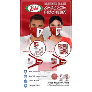 Jual ⚜ Masker Kain Rider Edisi Kemerdekaan/Merah Putih Earloop - LOGO 1 ...