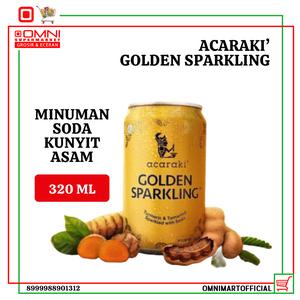 Jual Acaraki Golden Sparkling Minuman Soda Kunyit Asam 320 Ml - Kota ...