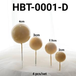 Jual Gr-Hbt-1 Cake Topper Hiasan Kue Bola Emas Perak Biru K Putih - HBT ...