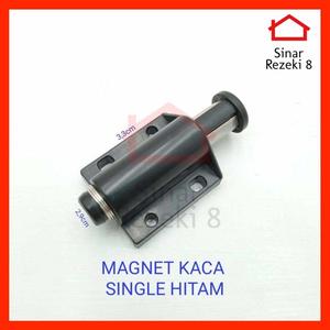 Jual Magnet Kaca SINGLE HITAM / Push Open Pintu Lemari Kunci Kayu ...