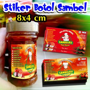Jual STIKER SAMBAL, Stiker botol sambel, STIKER SEBLAK, stiker ...