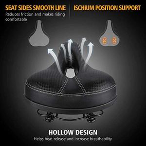 Jual UpperX Sadel Sepeda LEBAR Kulit Soft Pad Leather Wide Bicycle Seat ...